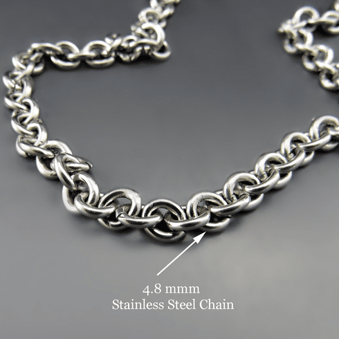 Stainless Steel Cable Chain | Bronze Toggle Clasp