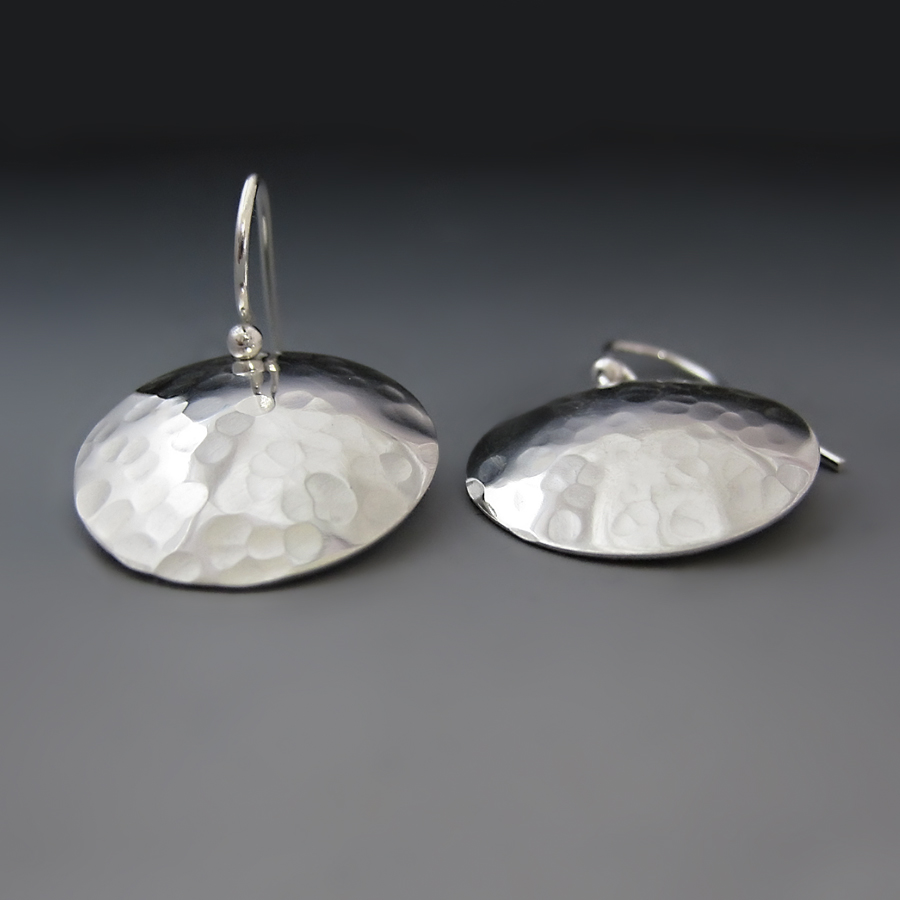 Sterling Silver Dome Earrings