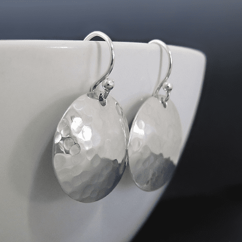 Sterling Silver Dome Earrings