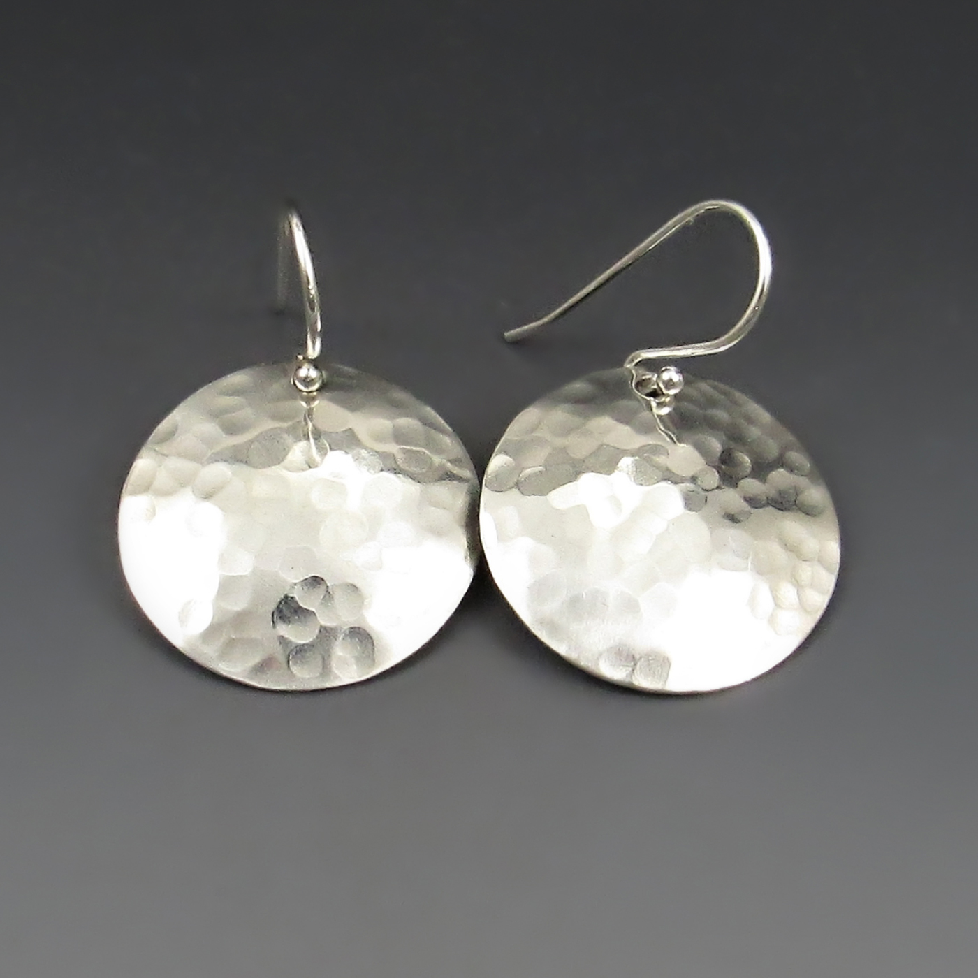 Sterling Silver Dome Earrings
