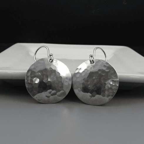 Sterling Silver Dome Earrings