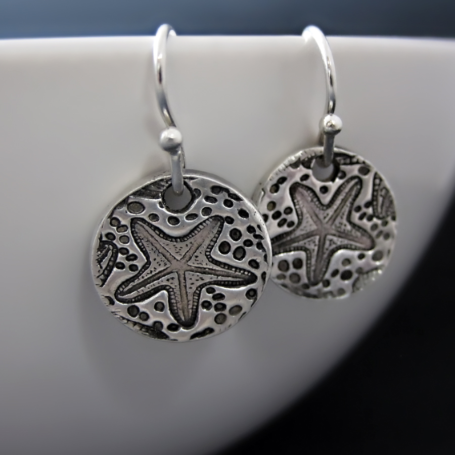 Sterling Silver Starfish Earrings