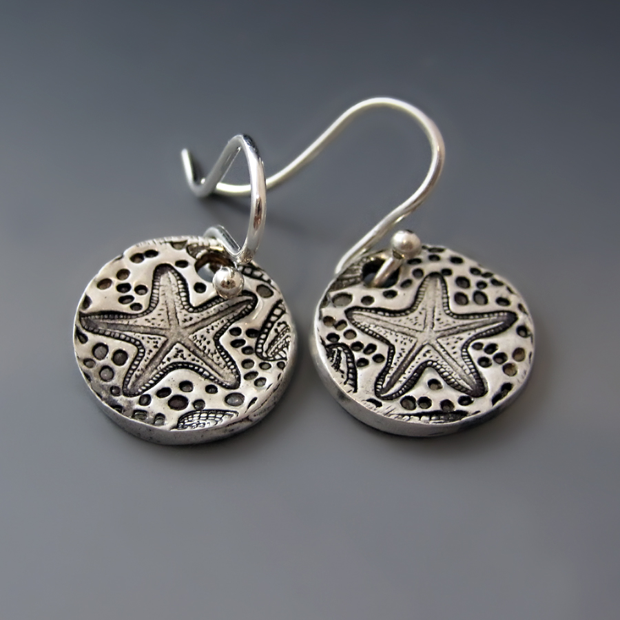 Sterling Silver Starfish Earrings