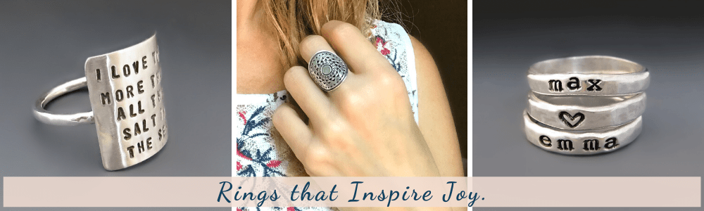 Gemstone & Personalized Stacking Rings