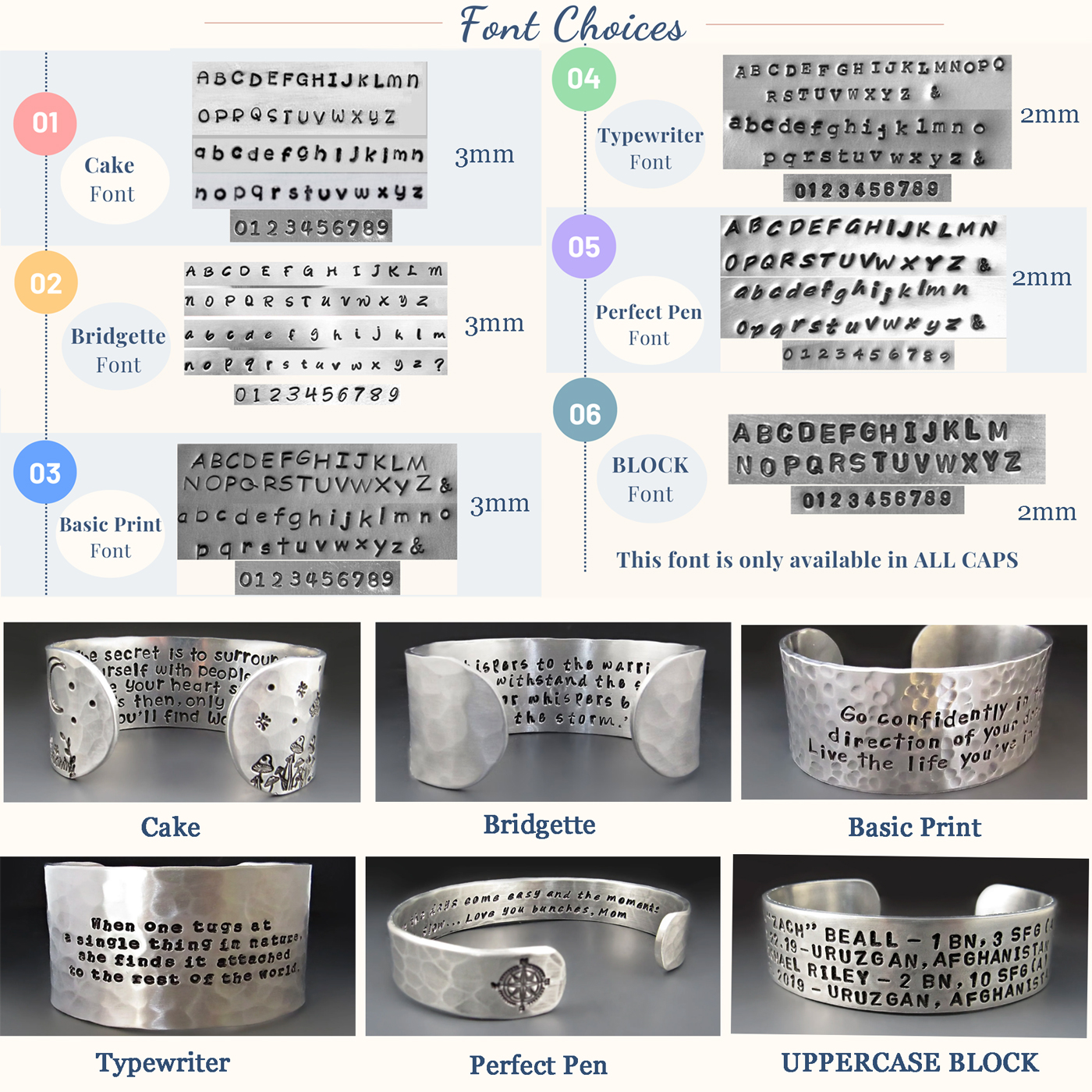 Women's Buckle Clasp 1 inch Personalized Leather Bracelet