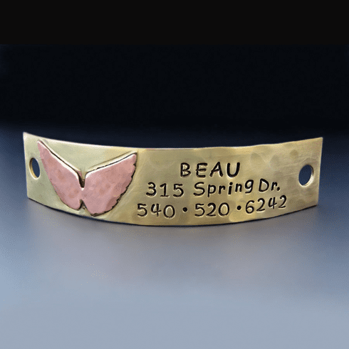 Personalized Angel Wing Dog Tag