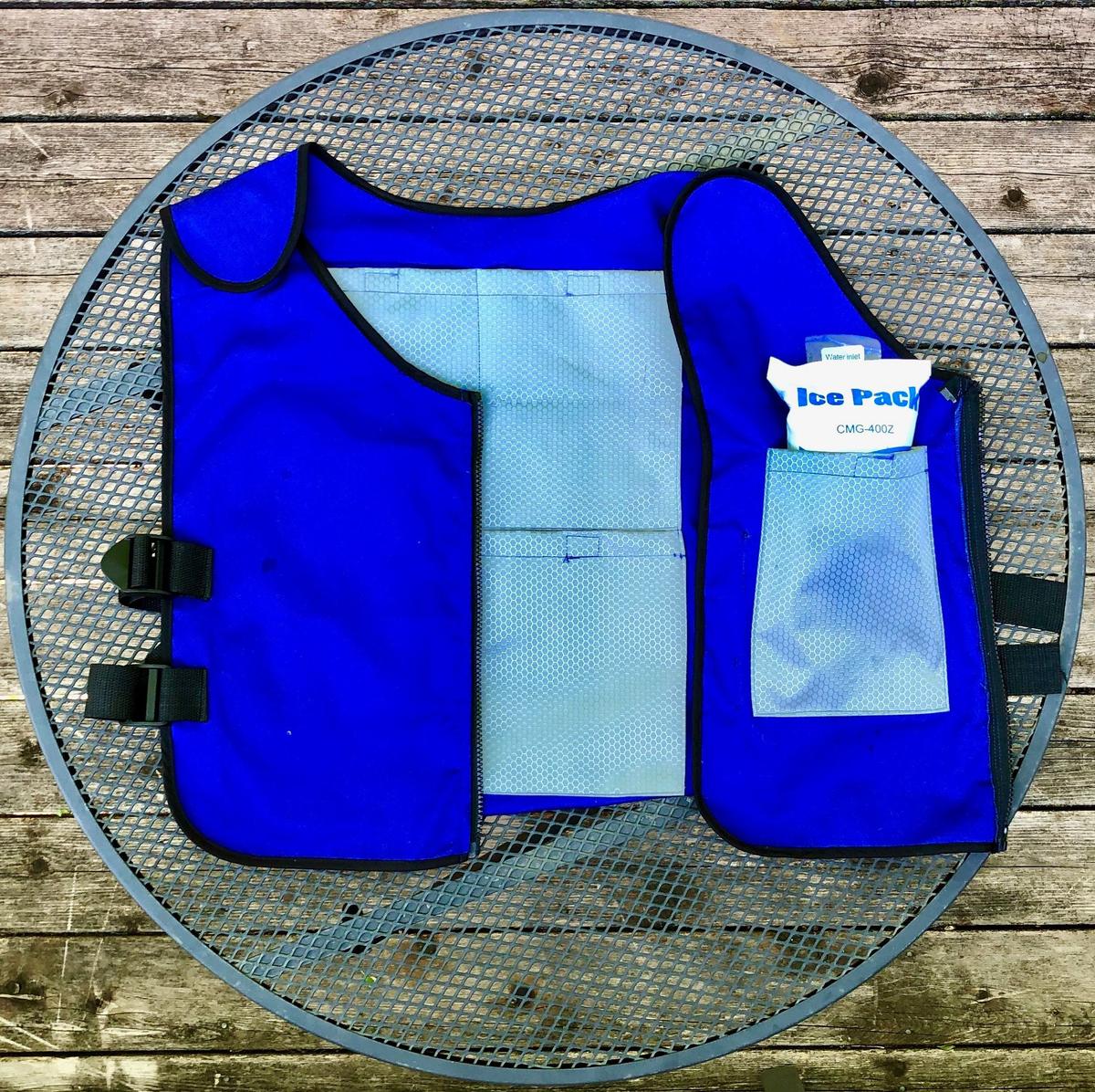 AlphaCool Arctic Cooling Ice Vest with Self-Fill Reusable Ice Packs ...