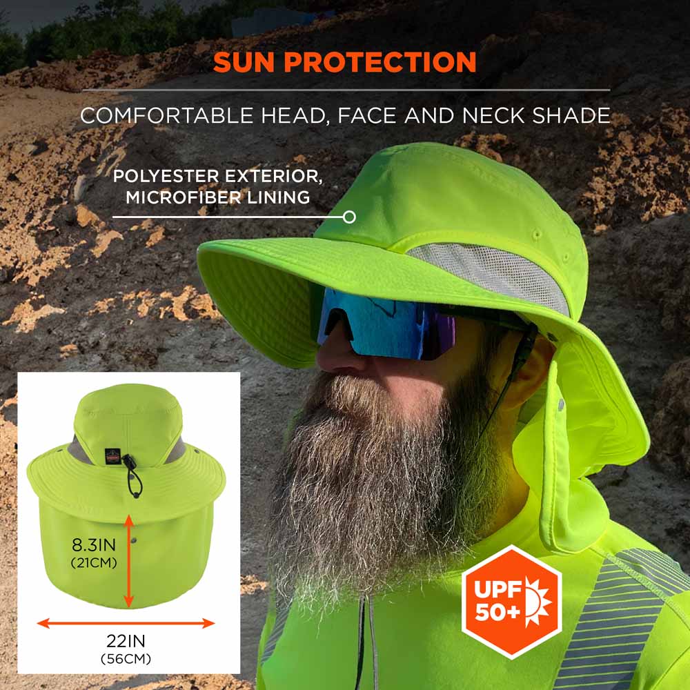 Ergodyne Chill-Its Ranger Hat with Neck Shade - My Cooling Store