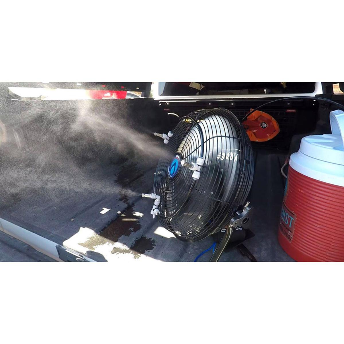 ExtremeMIST 3-n-1 Portable Misting Fan with Solar Panel, Mist Pump and ...