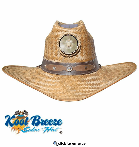 Kool Breeze Solar Fan Cowboy Hat - My Cooling Store