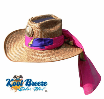 Kool Breeze Solar Fan Cowgirl Hat - My Cooling Store