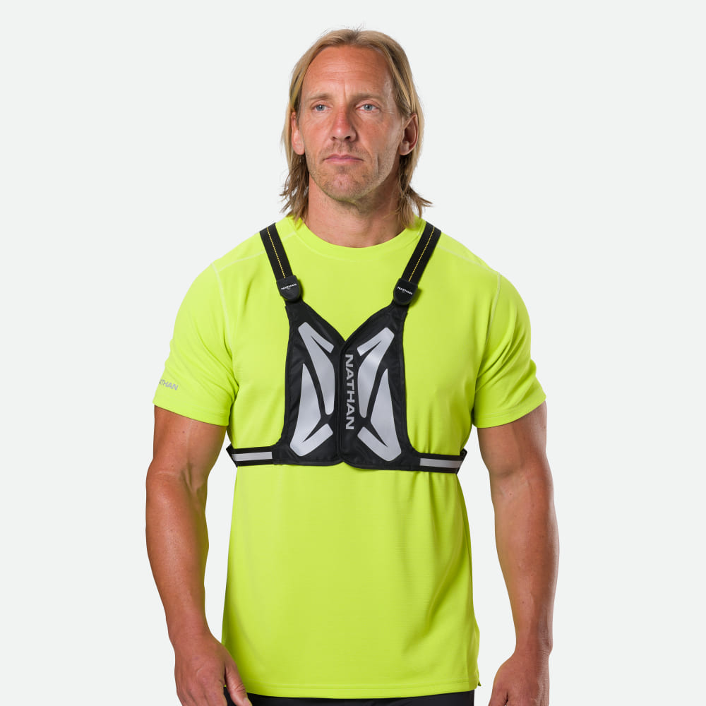 Nathan Laser Light Web Vest RX - Black/High Vis Yellow - My Cooling Store