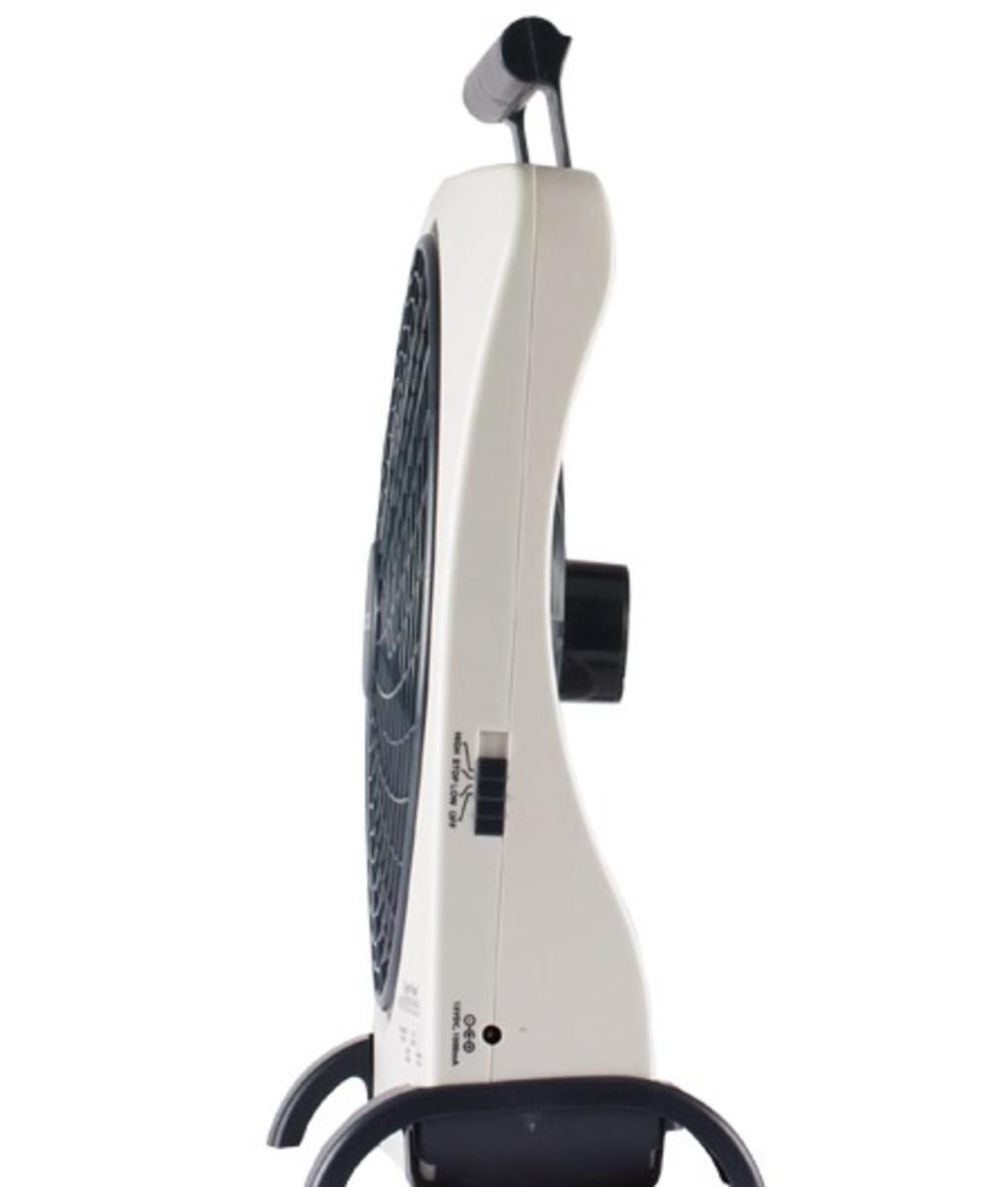 O2 Cool Treva 10" SmartPower Fan with USB Power Port & AC Adapter - My ...