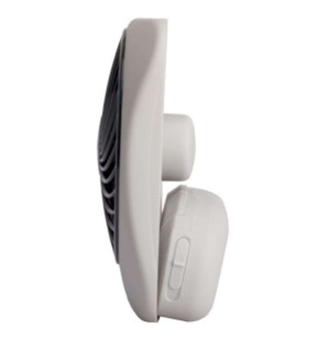 O2 Cool Treva 5" Battery Operated Portable Fan - Grey - My Cooling Store