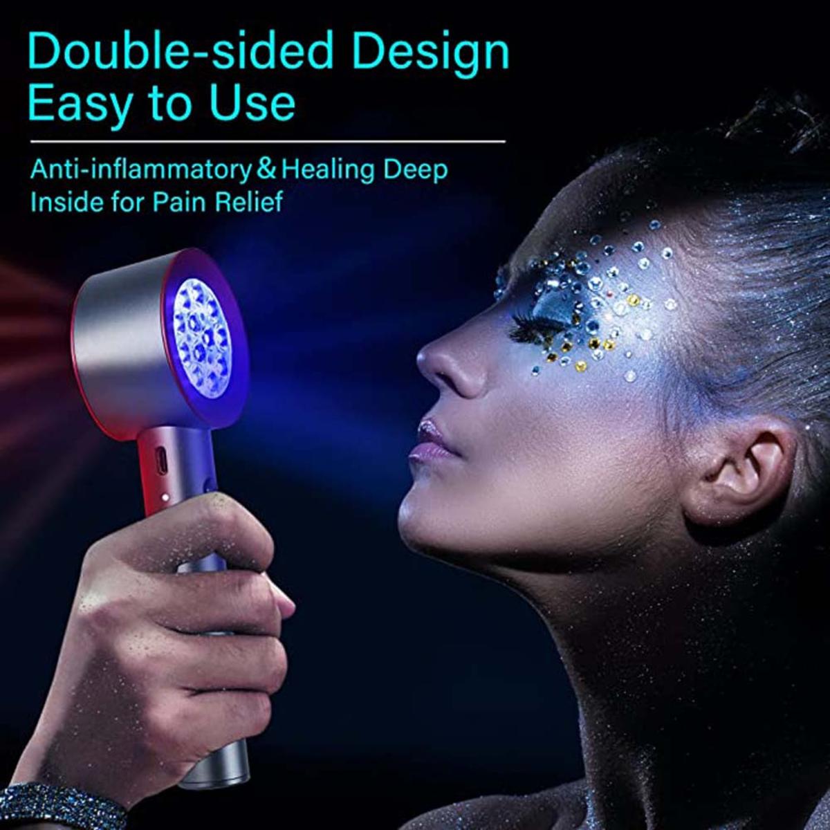 UTK High Power 24 LED Red Light Therapy Device with 470/660/850/940nm ...