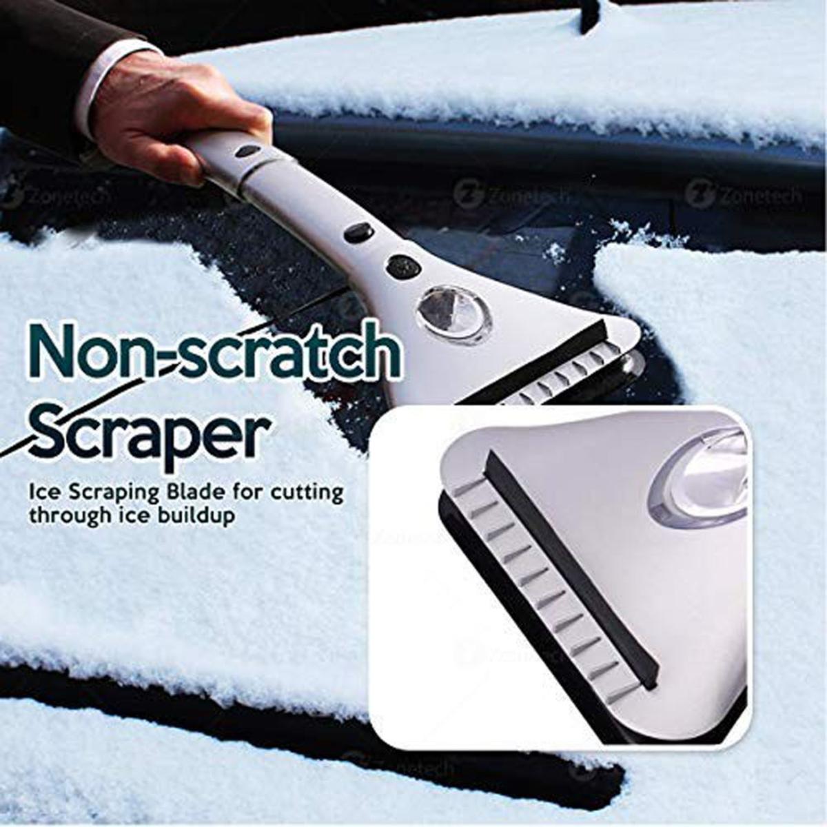 Zone Tech 12V Electric Heated Snow and Ice Scraper with Long Cord - My ...