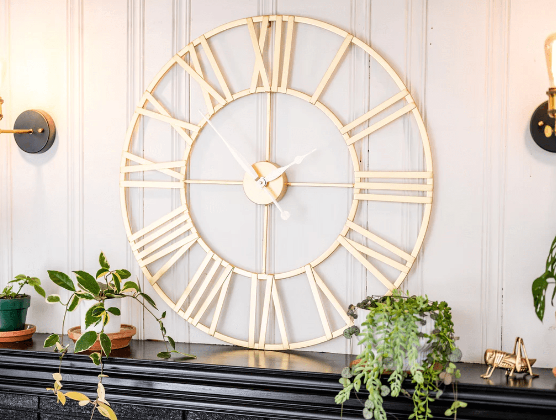 Anya Gold Gallery Wall Clock by Hermle