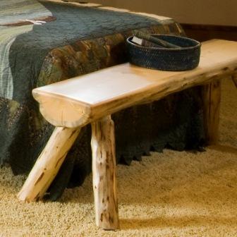 Half Log Bench 48"