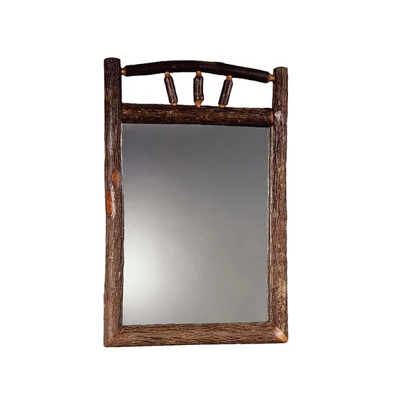 Old Hickory Wagon Wheel Mirror