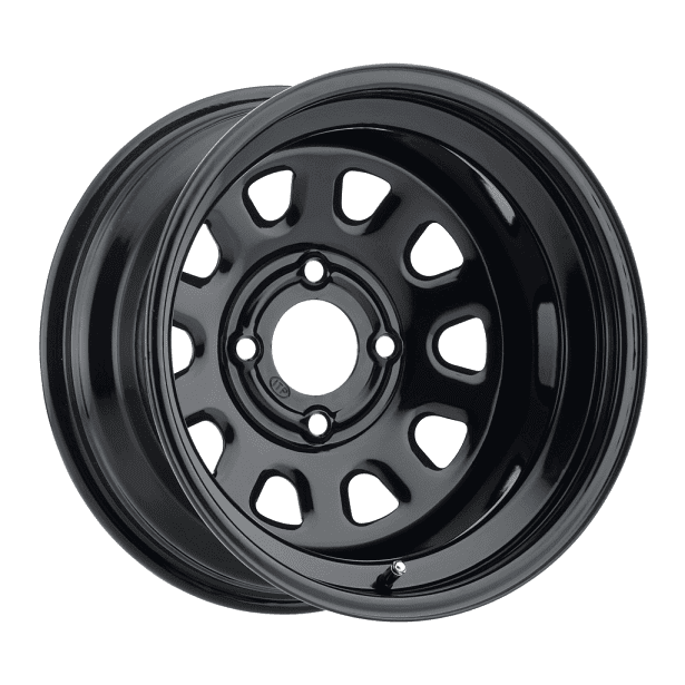 14x7 ITP Delta Steel Gloss Black Wheel with 4/137 bolt pattern