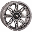 14x7 HL22 Gun Metal Gray Wheel - 4/137 | Side By Side Stuff