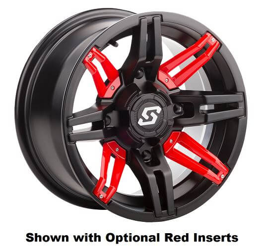 14x7 Sedona Rukus Satin Black & Gunmetal Wheel w/ 4/156 bolt pattern