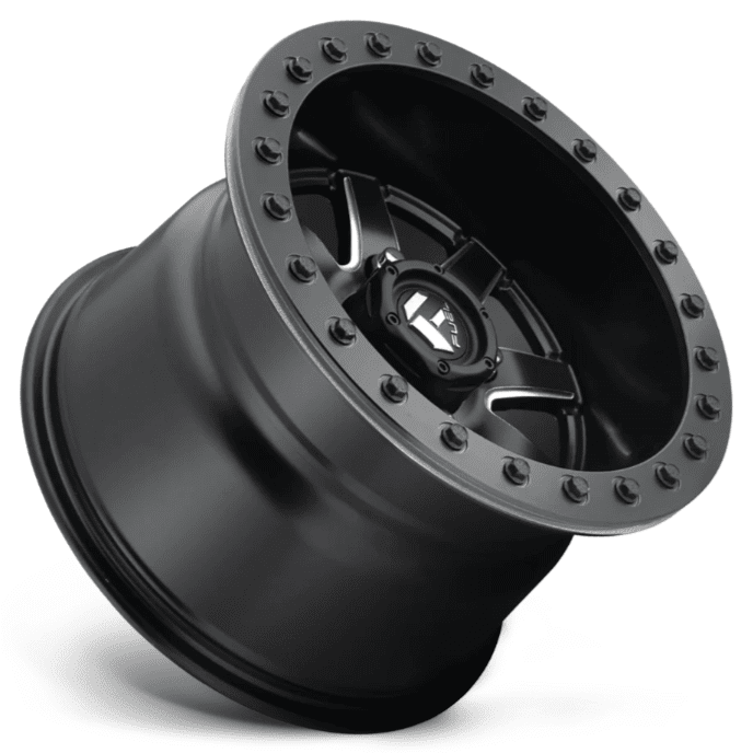 15x10 Fuel D928 Matte Black & Milled Beadlock Wheel with 4/156 bolt pattern