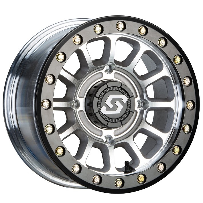 15x7 Sedona Sano Satin Black & Cast Beadlock Wheel 4/156 bolt pattern