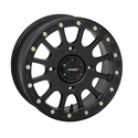 15x7 System 3 SB-5 Matte Black Beadlock Wheel in 4/156 bolt pattern