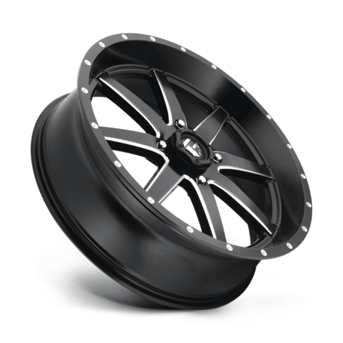 18x7 Fuel Maverick D538 Matte Black & Milled Wheel for 4/156 bolt pattern