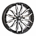 20x7 HL21 Gloss Black and Machined Wheel - 4/137