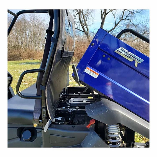 SSR Bison 400 Black 3 Star Soft Full Doors & Rear Window