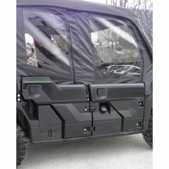 Kawasaki Mule Pro-FXT and Pro-DXT Black 3 Star Soft Full Door Set