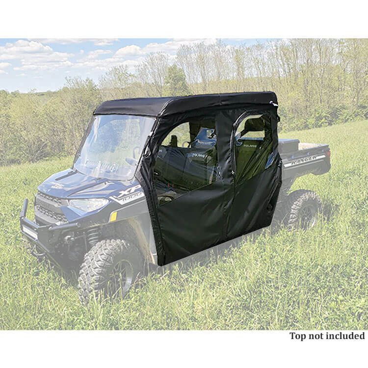 Black Polaris Ranger Crew 1000 3 Star Industries Soft Full Doors