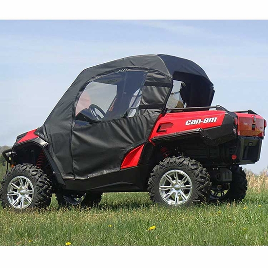 Can Am Commander 3 Star Camo Soft Full Doors and Rear Window