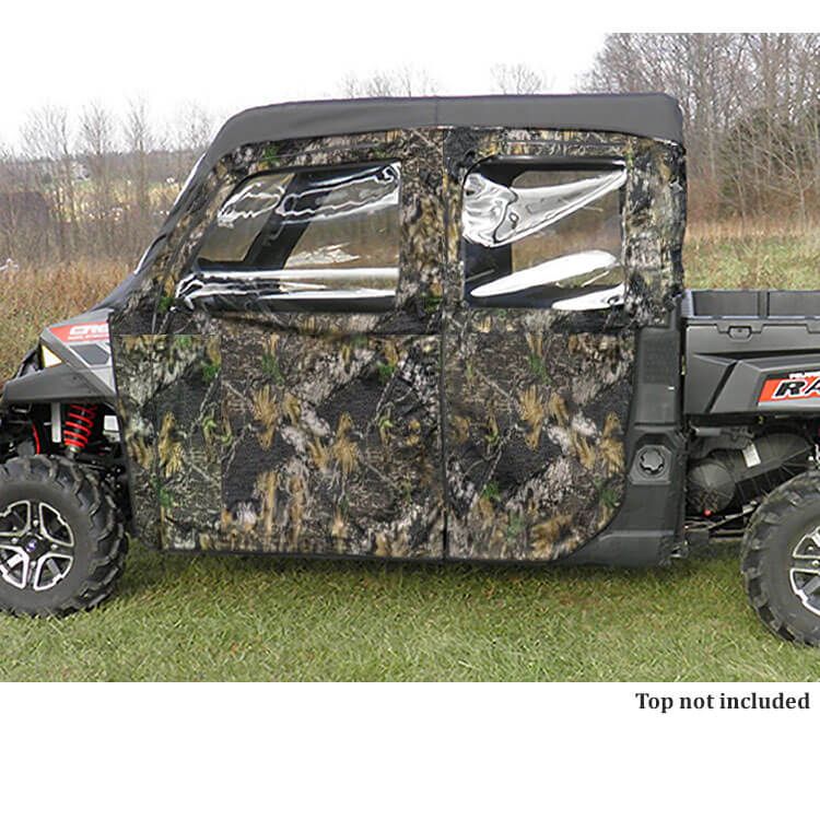 Camo Ranger Crew 1000 Soft Full Doors and Zippered Rear Window