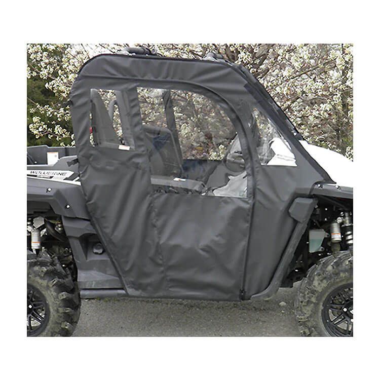 Black Yamaha Wolverine Soft Full Doors with Zippers and Rear Window