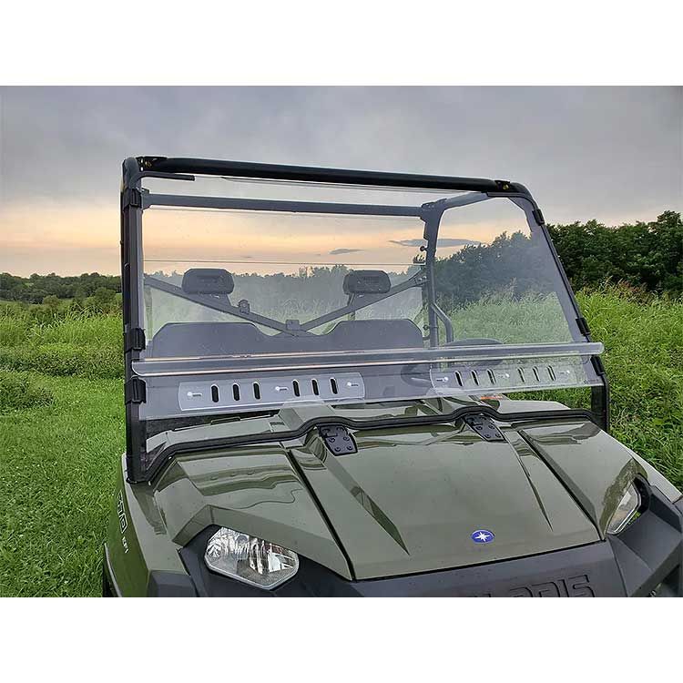 Polaris Ranger Crew 1000 Hard Coated 3 Star Vented Front Windshield