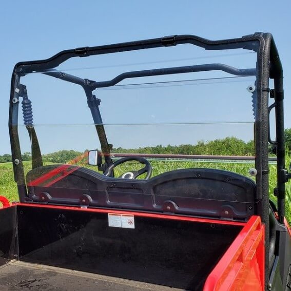 3 Star Hard Rear Windshield For Hisun HS 400 | Side by Side Stuff