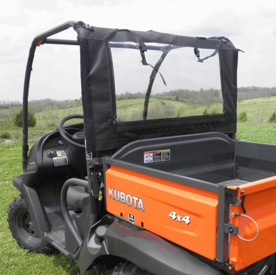 Kubota RTV 500 and RTV 520 Onyx Black 3 Star Rear Soft Panel