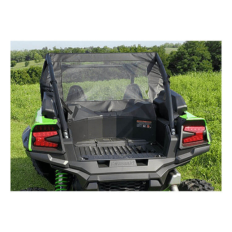 Black Kawasaki Teryx KRX 1000 Soft Upper Doors with Zippered Rear Window