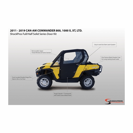 Can Am Commander Convertible Hinged Doors | Side by Side Stuff