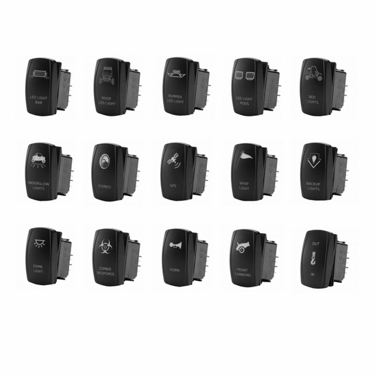 FLIP Custom Rocker Dash Switches | Side by Side Stuff