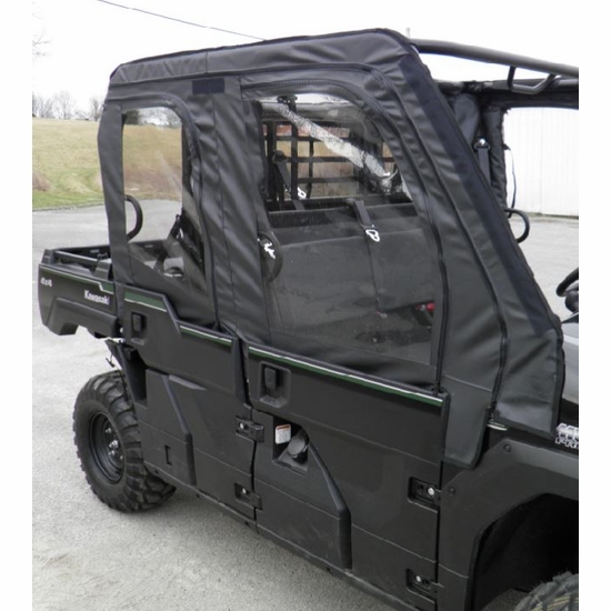 Kawasaki Mule Pro-FXT and Pro-DXT Black 3 Star Soft Full Door Set