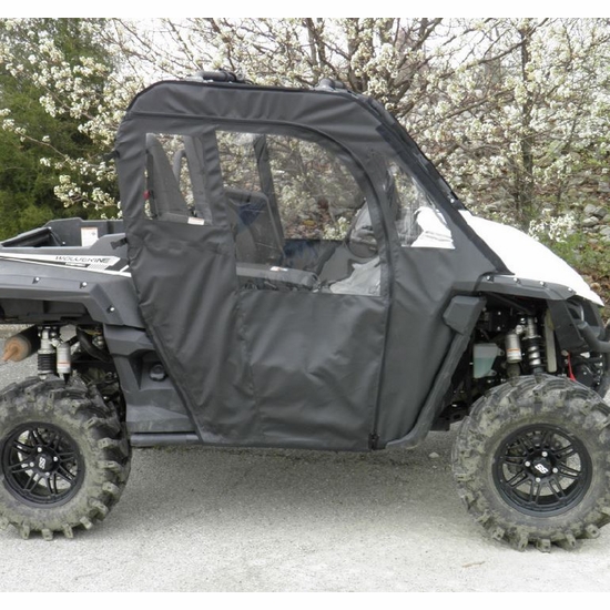 Yamaha Wolverine Black 3 Star Full Door Set | Side By Side Stuff