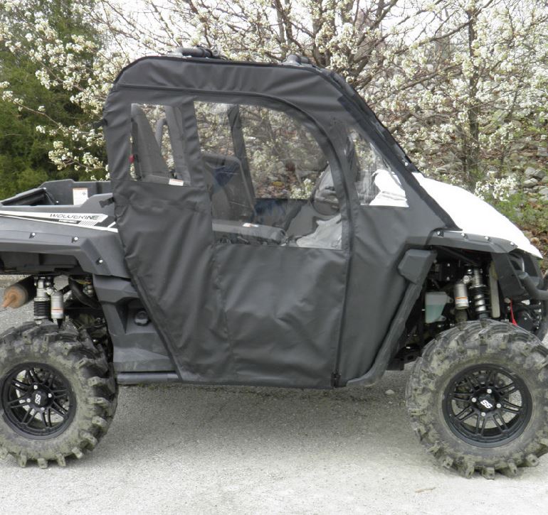 Yamaha Wolverine Black 3 Star Full Door Set | Side By Side Stuff