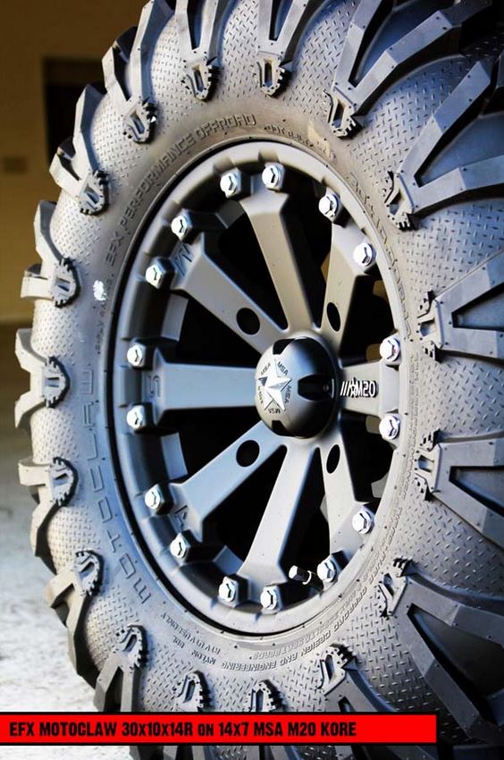 MSA M20 Wheels and EFX Moto MTC Tire | Side by Side Stuff