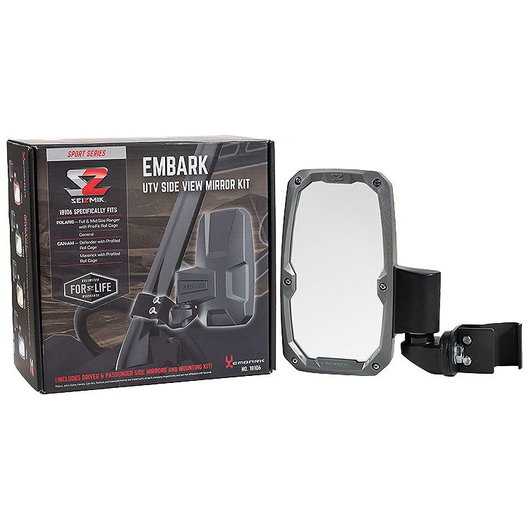 Seizmik Embark Side Mirrors with Pro-Fit Clamp | Side By Side Stuff