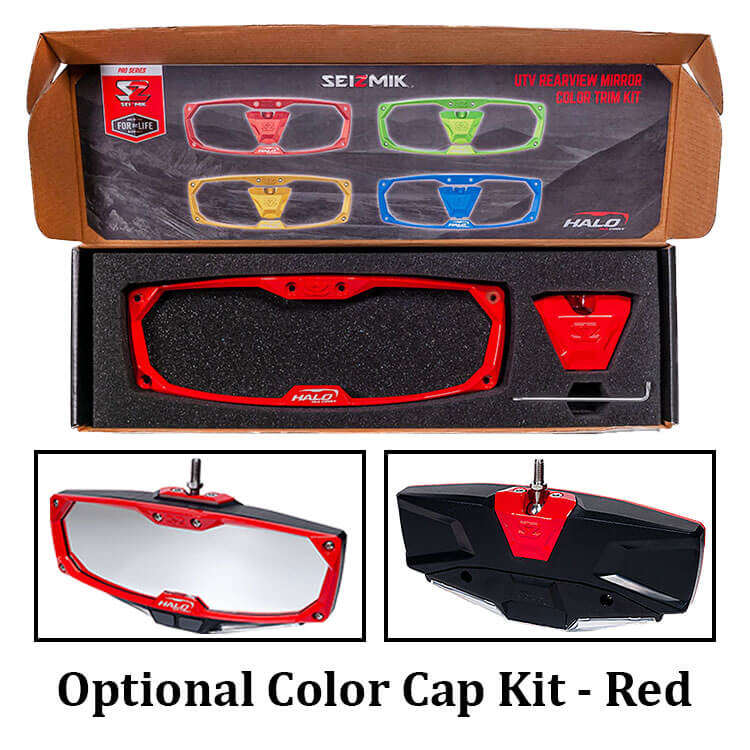Seizmik Halo RA Cast Rear Mirror with Pro-Fit Clamp | Side By Side Stuff