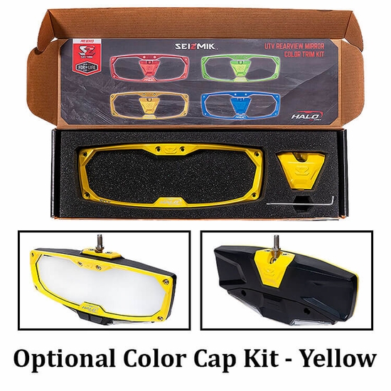 Seizmik LED Rear View Mirror with 2 Inch Clamp | Side By Side Stuff